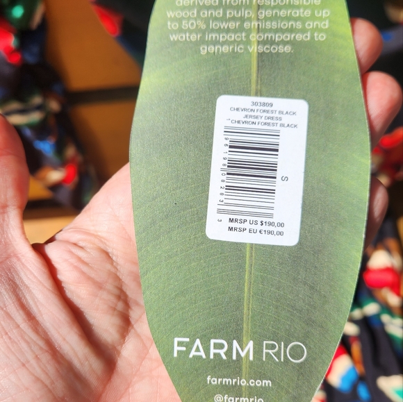 FARM Rio | Dresses | Farm Rio Brand New Balck Viscose Dress Size S ...